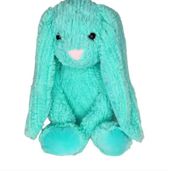 Kellytoy | Toys | 2 Bunny Rabbit Long Ears Plush Teal Green Pink Nose ...